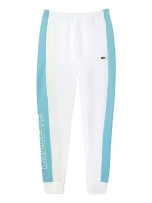 Lacoste Logo-embroidered Colourblock Track Pants - White