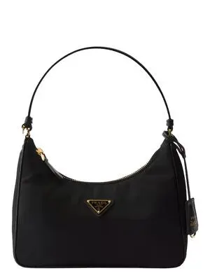Prada Re-Edition 2005 Triangle-Logo Shoulder Bag Black