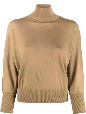Max Mara Three-quarter Sleeve Jumper - Brown