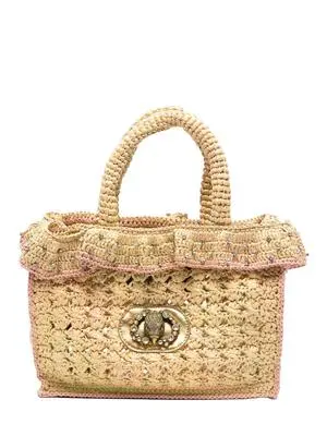KURT GEIGER Embellished Ruffled Tote