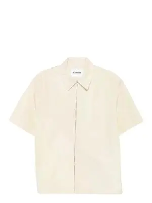 JIL SANDER Zip Short-sleeve Shirt - Neutrals