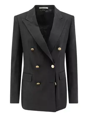 Tagliatore Buttoned Tailored Blazer - Black