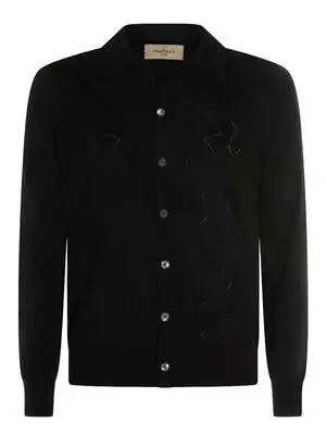 PIACENZA CASHMERE 1733 Patterned Buttoned Cardigan - Blue