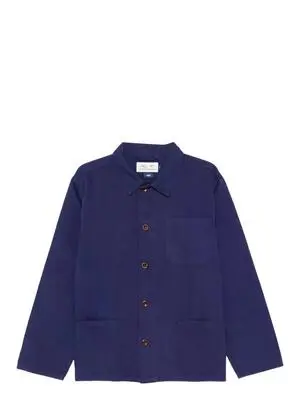 USKEES Chest-pocket Shirt Jacket - Blue