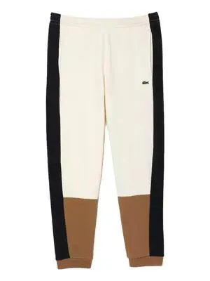 Lacoste Logo-patch Colourblock Track Pants - Neutrals