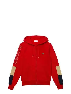 Lacoste Zip-up Hoodie - Red