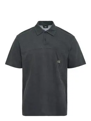 C.P. COMPANY 20/1 Patch-pocket Polo Shirt Grey