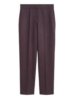 Cos Tailored Wool Straight-leg Pants - Brown