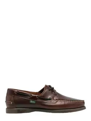 Paraboot Leather Boat Shoes - Brown