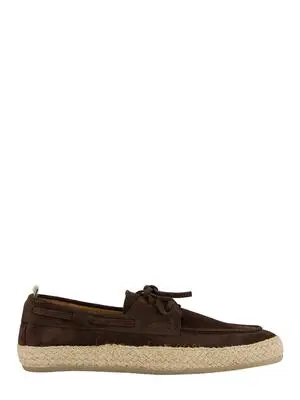 Officine Creative Bowline 005 Suede Espadrilles - Brown