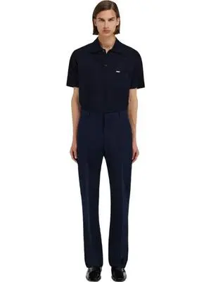 SALVATORE FERRAGAMO Cotton Canvas Trousers