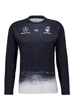 Y3 Mercedes Long Sleeve T-shirt - Black