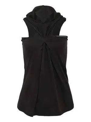 Hache Sleeveless Hoodie - Black