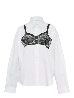 Vaquera Trompe L'oeil-print Shirt - White