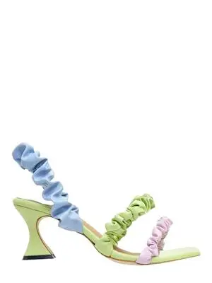 PACE Ruched Sandals - Green