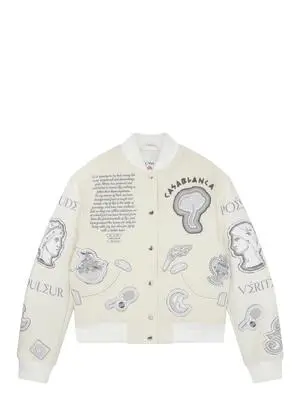 Casablanca Chenille Patchwork Bomber Jacket - Multicolor