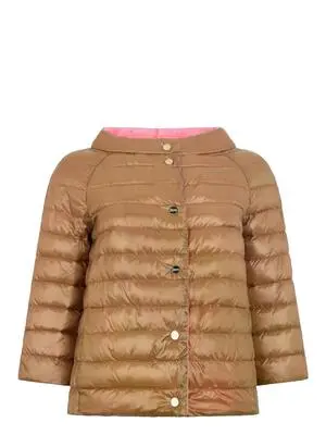 HERNO Quilted Button-Fastening Jacket