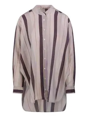 MR.MRS SHIRT Striped Button-fastening Shirt - Neutrals