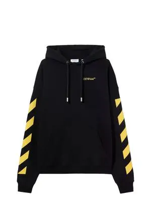 Off-White Printed Hoodie - Black