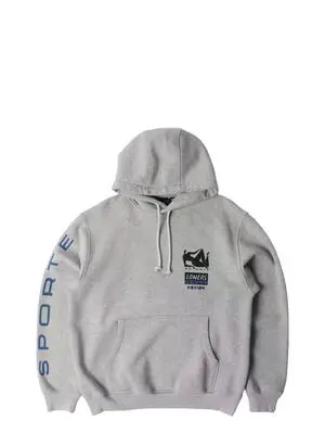PARRA Graphic-detail Cotton Hoodie - Grey