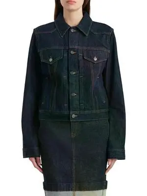 Khaite Augustine Denim Jacket Blue