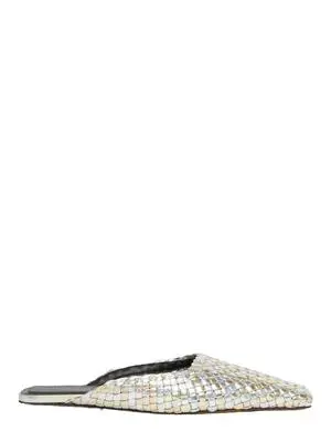 Stella McCartney Woven Flat Sandals - Gold