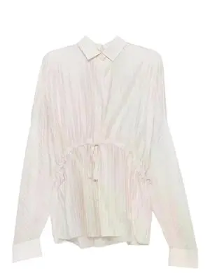 THELATEST Striped Blouse - Neutrals