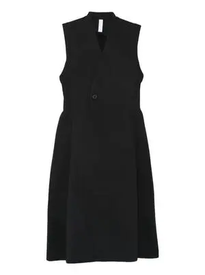 CFCL Buttoned Sleeveless Long Vest - Black