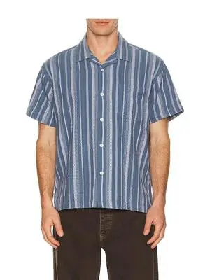 Obey Hugh Woven Shirt In . Also - Blue