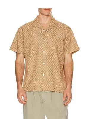 Obey Adrian Woven Shirt In . Also - Brown