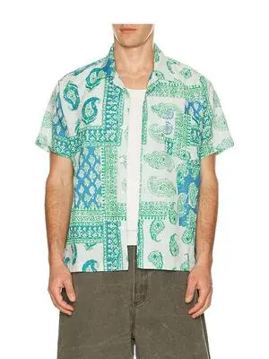 Obey Mayer Woven Shirt In . Also - Blue
