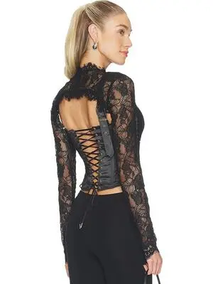 OW Brisa Corset Top - Black