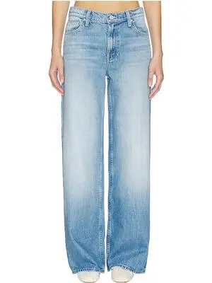 MOTHER The Rerun Zip Sneak Jeans - Blue