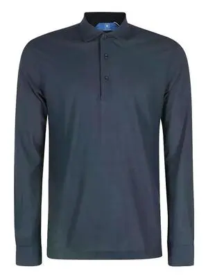 KIRED Long-sleeved Polo Shirt - Blue