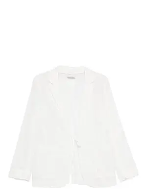 FORTE_FORTE Embroidered Cotton Jacket - White