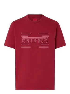 FERRARI Cotton T-shirt - Red