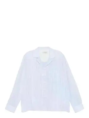 Officine Générale Lomy Striped Shirt - Blue