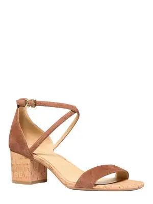 Michael Kors Serena Flex Suede Sandal - Brown