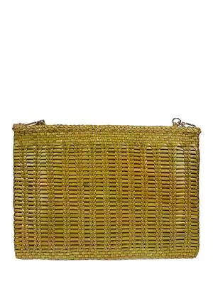 VIPERA Woven Saba Tote Bag Green