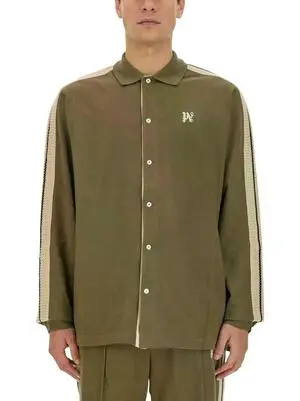 Palm Angels Monogram Shirt - Green