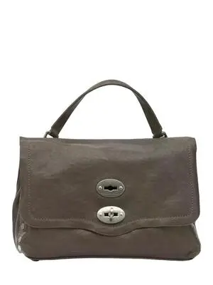 ZANELLATO Small Studded Leather Postina Tote Bag - Brown