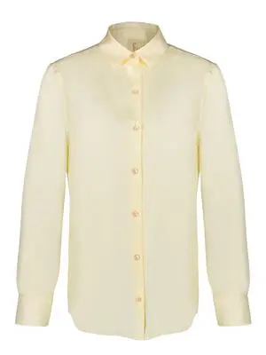 PAULA Silk Twill Shirt - Cream