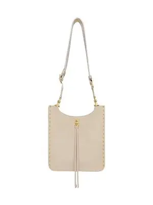 Rebecca Minkoff Darren Medium Leather Feed Bag - Stone