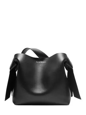 Acne Studios Musubi Midi New R Leather Tote Bag - Black