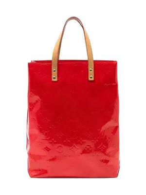 LOUIS VUITTON 2000 Monogram Vernis Reade Mm Tote Bag - Red