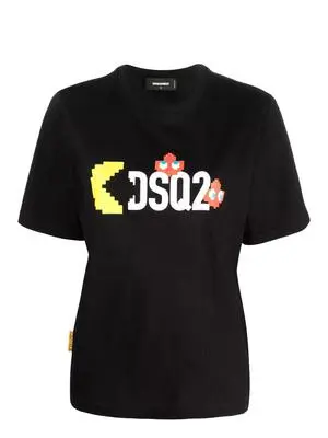 Dsquared2 Graphic Print T-shirt - Black