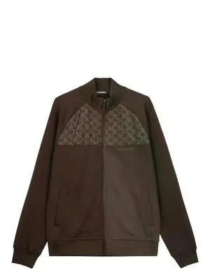 Karl Lagerfeld Logo-pattern Zip-up Jacket - Brown