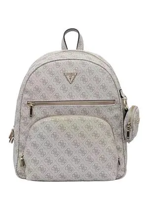 Guess Power Play Monogram Backpack - Neutrals