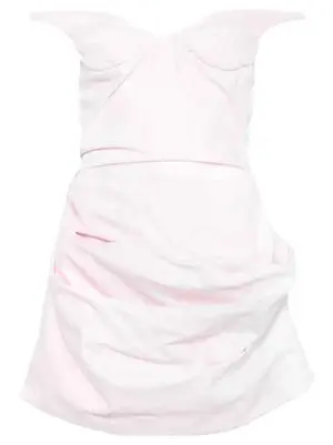 Magda Butrym Off-shoulder Ruched Mini Dress - Pink