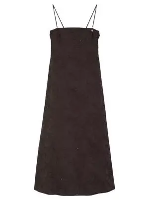 Liu Jo Floral Sleeveless Midi Dress - Brown